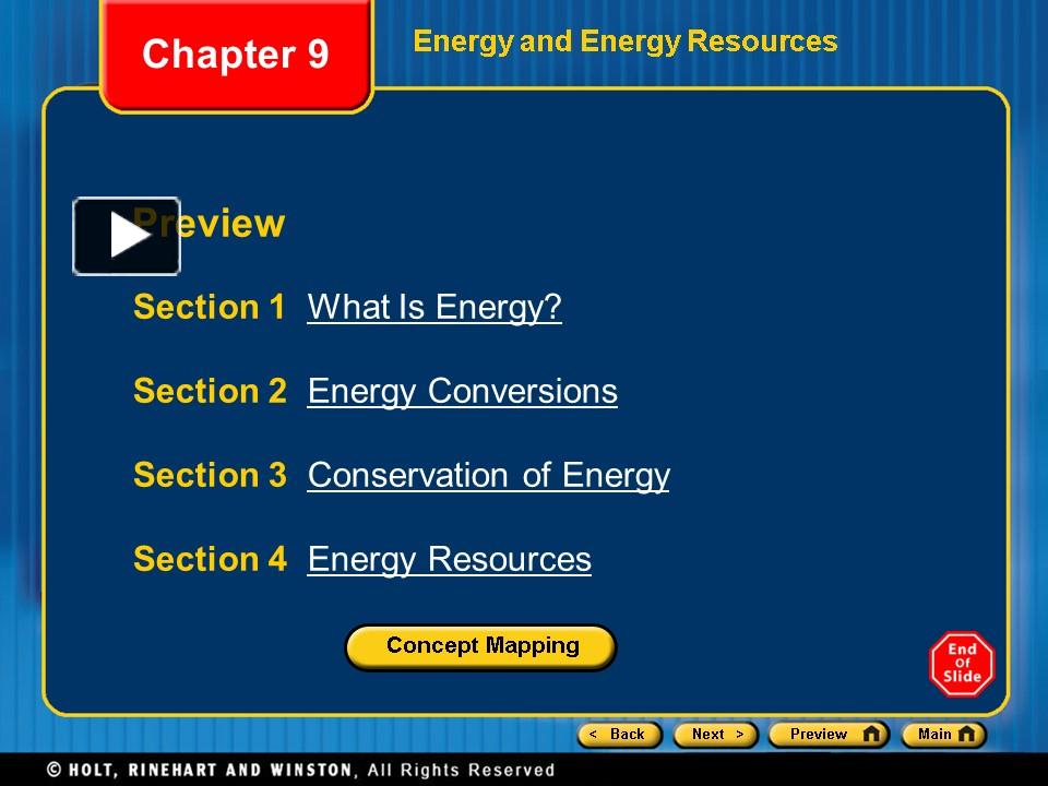 Energy and Energy Resources presentation | free to view