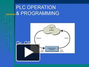 PLC OPERATION presentation | free to view