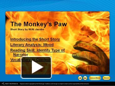 The Monkey presentation | free to download