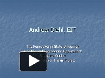 Andrew Diehl, EIT presentation | free to download