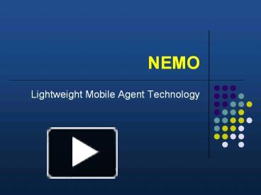 NEMO presentation | free to view