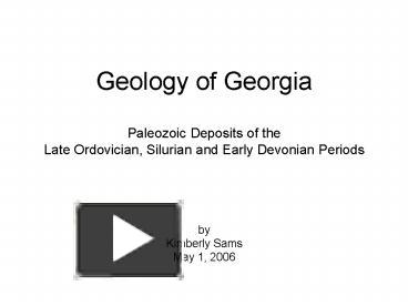 PPT – Geology of Georgia PowerPoint presentation | free to view - id ...