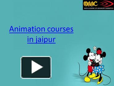 Animation college in jaipur presentation | free to download