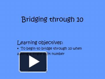 Bridging through 10 presentation | free to download