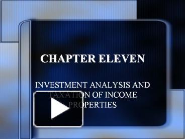 PPT – CHAPTER ELEVEN PowerPoint presentation | free to download - id ...