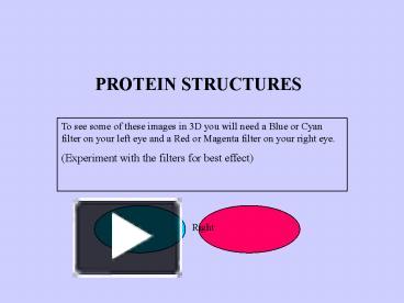 PPT – PROTEIN STRUCTURES PowerPoint presentation | free to view - id ...