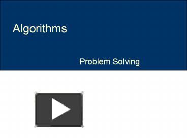 PPT – Problem Solving PowerPoint presentation | free to download - id ...