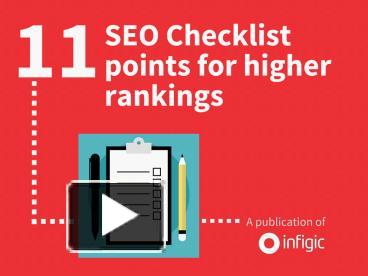 PPT – 11 SEO checklist points for higher rankings PowerPoint ...