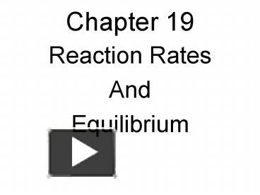 PPT – Reaction Rates PowerPoint presentation | free to view - id ...