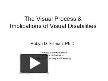 PPT – The Visual Process PowerPoint presentation | free to download ...