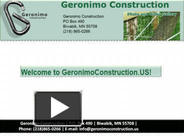 PPT – Building a zip line geronimo construction PowerPoint presentation ...