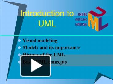 PPT – Introduction to UML PowerPoint presentation | free to view - id ...