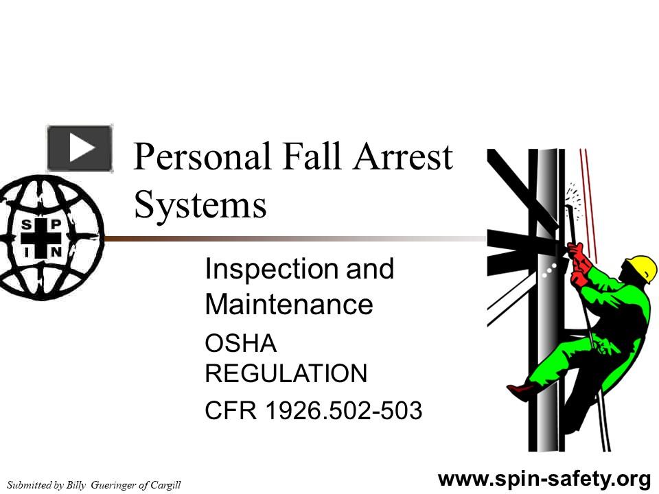 Personal Fall Arrest Systems presentation | free to download