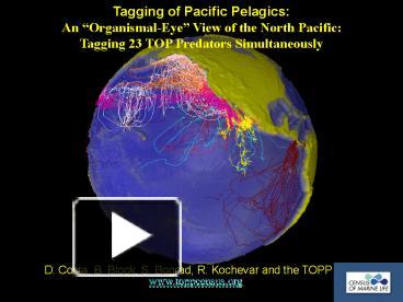 Tagging of Pacific Pelagics: presentation | free to download