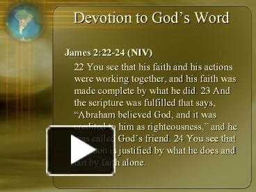PPT – Devotion to God PowerPoint presentation | free to view - id ...
