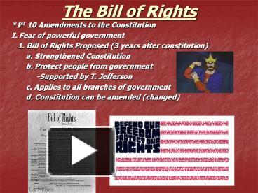 The Bill of Rights presentation | free to download