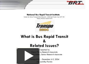 REGIONAL TRANSIT SYSTEM presentation | free to view