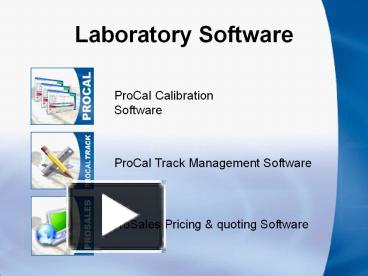 Laboratory Software presentation | free to view