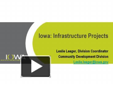 PPT – Iowa: Infrastructure Projects PowerPoint presentation | free to ...