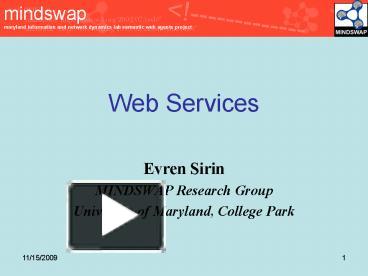 Web Services presentation | free to view