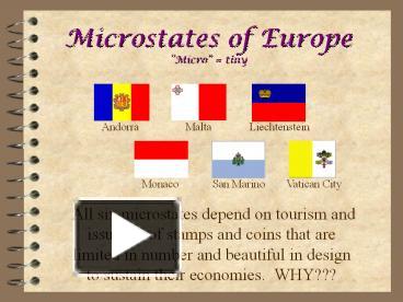 PPT – Microstates of Europe PowerPoint presentation | free to view - id ...