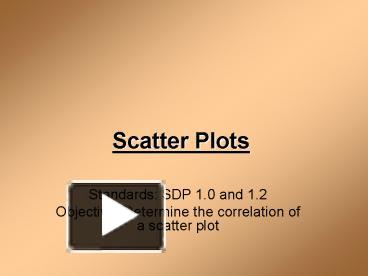 PPT – Scatter Plots PowerPoint presentation | free to view - id: 7859f3 ...