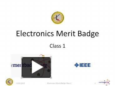 Electronics Merit Badge presentation | free to download