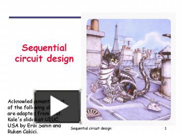PPT – Sequential Circuit Design PowerPoint presentation | free to ...