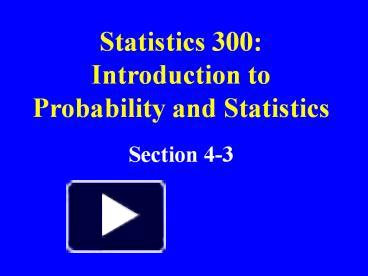 PPT – Statistics 1: Elementary Statistics PowerPoint presentation ...
