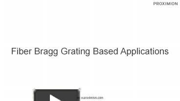 PPT – Fiber Bragg Grating Based Applications PowerPoint presentation ...