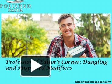 PPT – Professional editor's corner dangling and misplaced modifiers ...