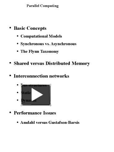 PPT – Parallel Computing PowerPoint presentation | free to download ...
