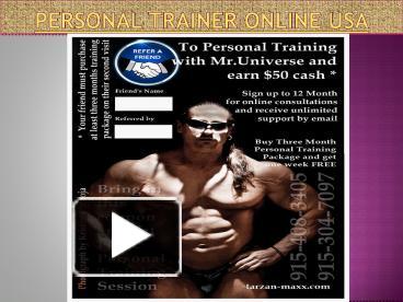 PPT – Personal Trainer Online USA PowerPoint presentation | free to ...