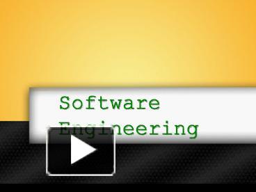 PPT – Software engineering PowerPoint presentation | free to download ...
