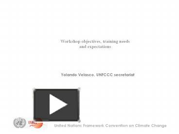 UNFCCC presentation template presentation | free to download