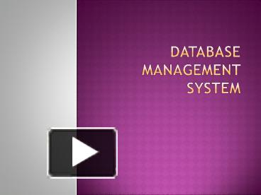 PPT – Database Management System and it’s Pros and Cons PowerPoint ...