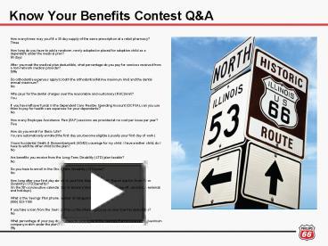 PPT – Know Your Benefits Contest Q PowerPoint presentation | free to ...