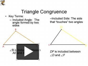 Triangle Congruence presentation | free to view