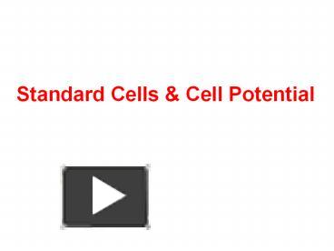 PPT – Standard Cells PowerPoint presentation | free to download - id ...