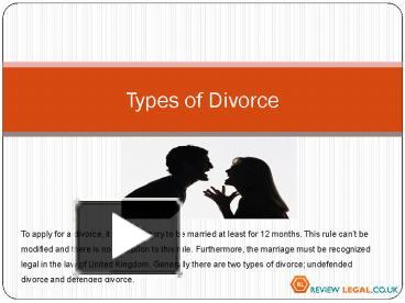 PPT – Types of divorce PowerPoint presentation | free to download - id ...