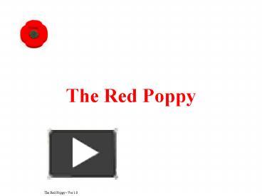 The Red Poppy presentation | free to view