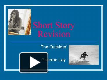 Short Story Revision presentation | free to view