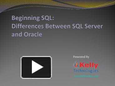 PPT – ORACLE TRAINING INSTITUTES IN HYDERABAD PowerPoint presentation ...