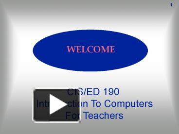 CIS/ED 190 presentation | free to download