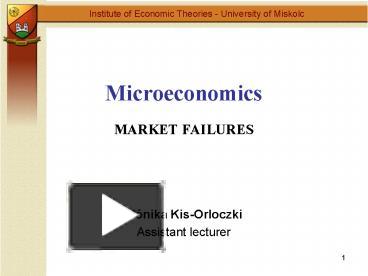 Microeconomics MARKET FAILURES presentation | free to download