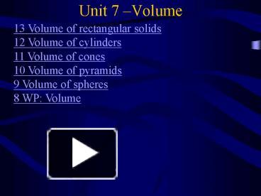 PPT – Unit 7 PowerPoint presentation | free to view - id: 79461e-ZDYwY