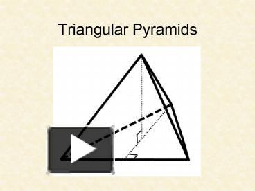 Triangular Pyramids presentation | free to view