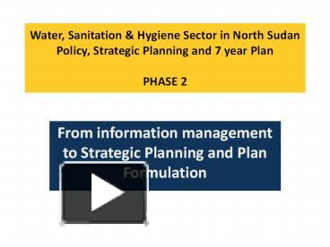 PPT – Water, Sanitation PowerPoint presentation | free to download - id ...
