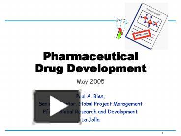 Pharmaceutical Drug Development presentation | free to view