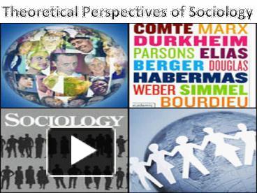 PPT – Theoretical Perspectives of Sociology PowerPoint presentation ...